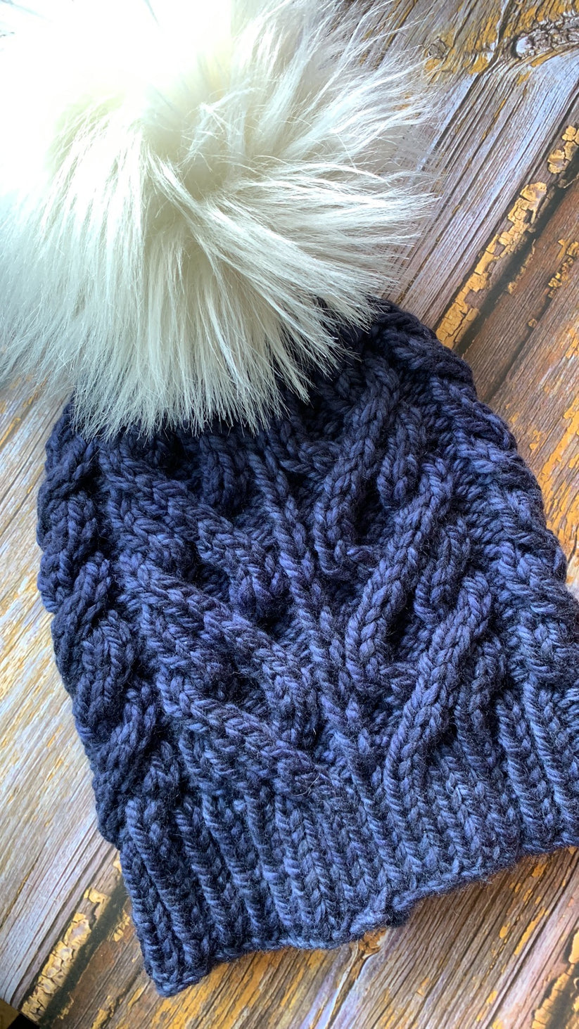PATTERN ONLY - Winding Vine Beanie - A PDF Knit Hat Pattern - Sweet Pe ...